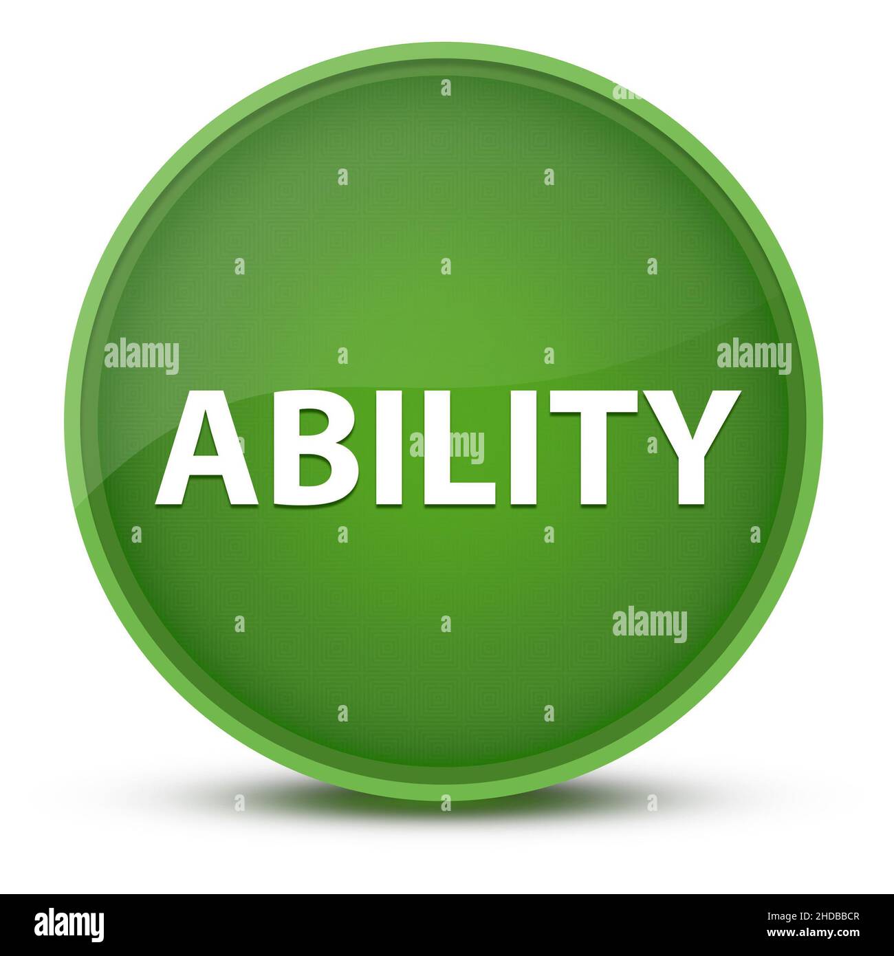 Ability luxurious glossy green round button abstract illustration Stock ...