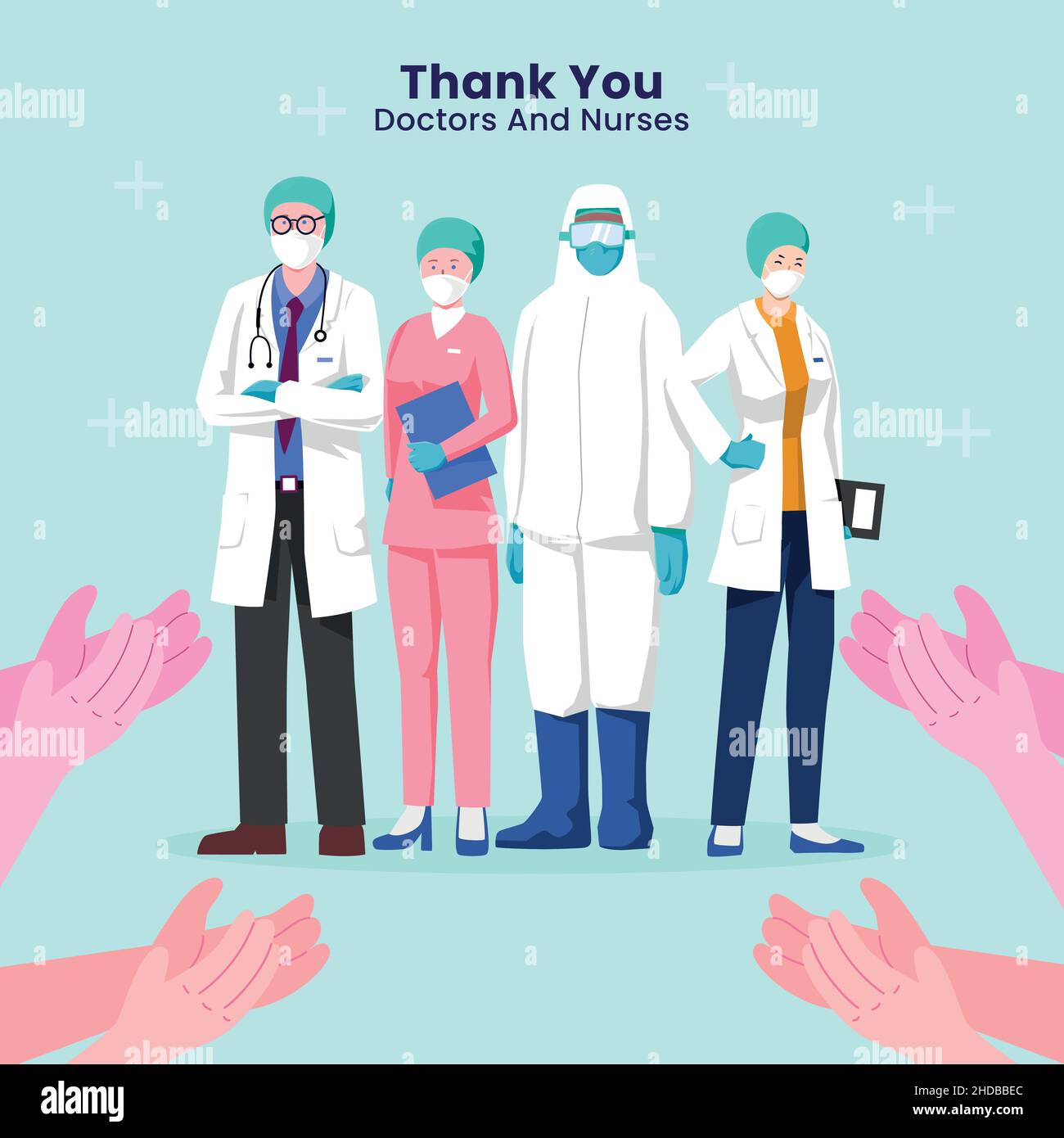 Thank you doctors and nurses. Thank you brave healthcare workers ...