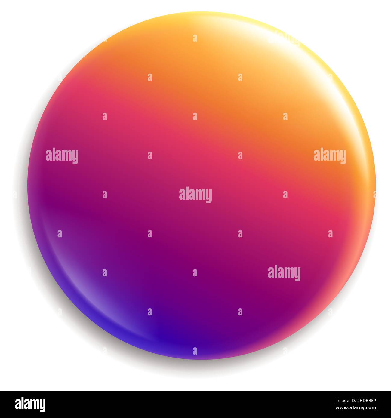 Pin badge template. Realistic gradient metal button Stock Vector Image ...