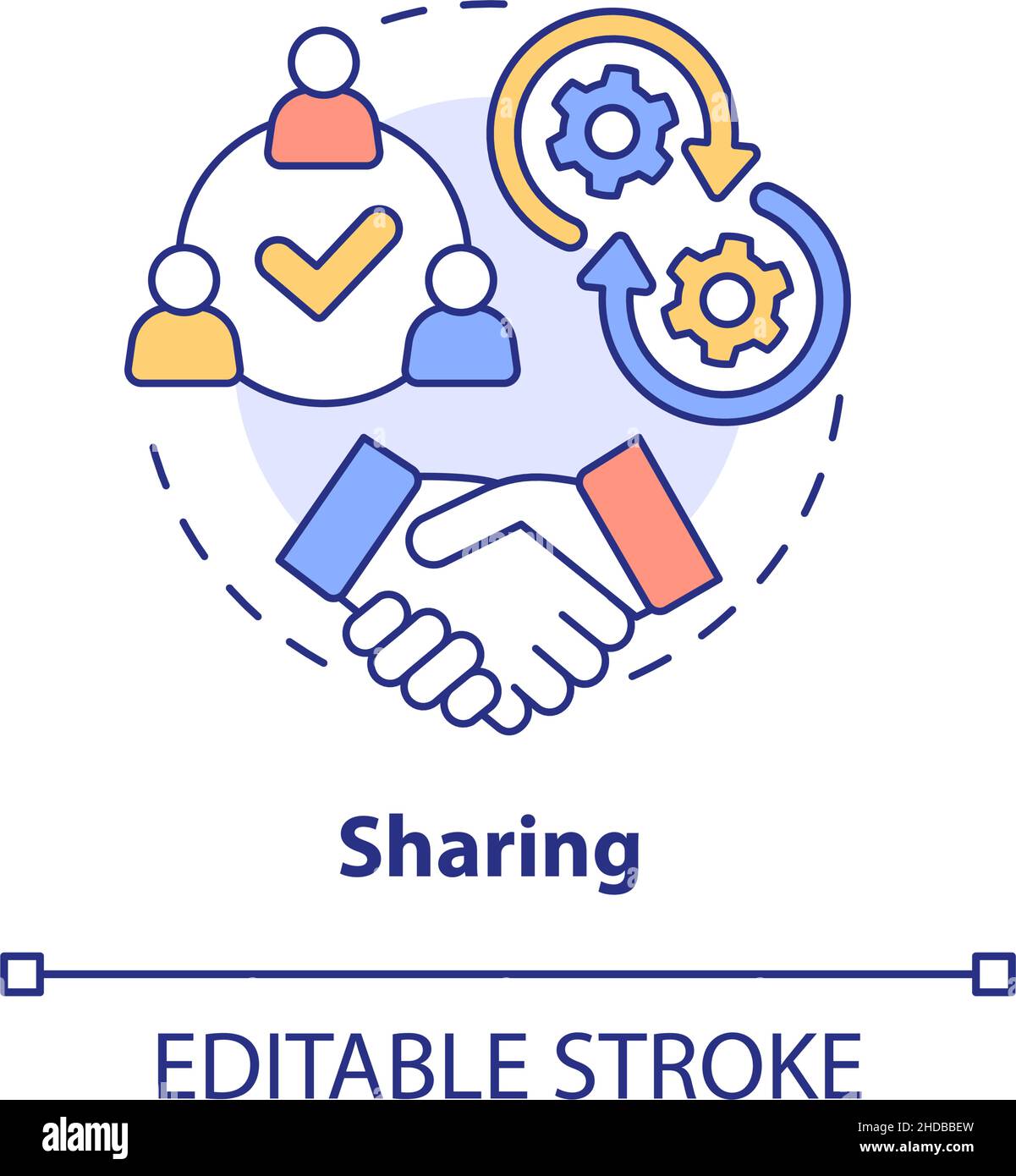 Sharing concept icon Stock Vector Image & Art - Alamy