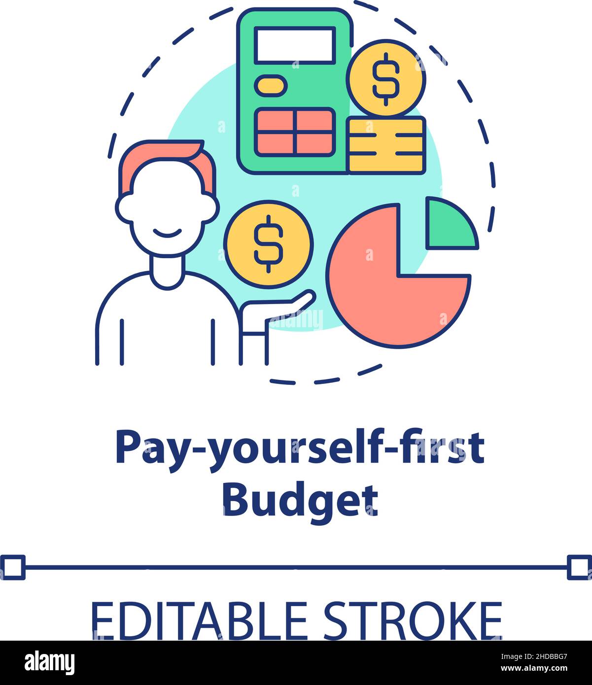 Pay yourself first Stock Vector Images - Alamy