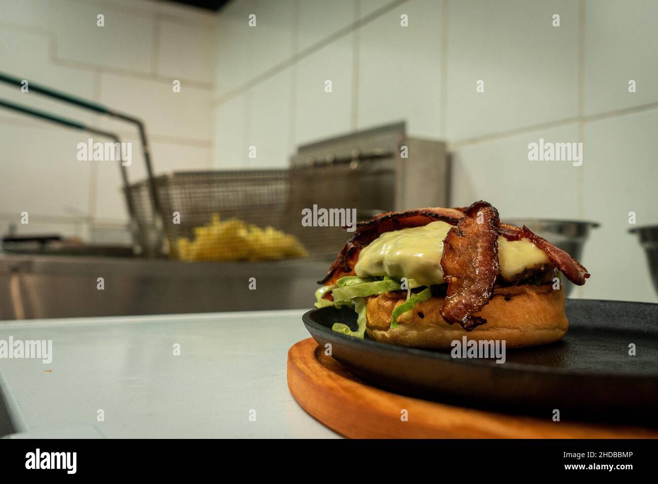 Gourmet burger kitchen restaurant hi-res stock photography and images ...