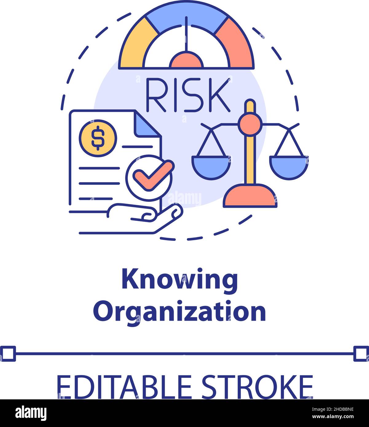 Knowing organization concept icon Stock Vector Image & Art - Alamy