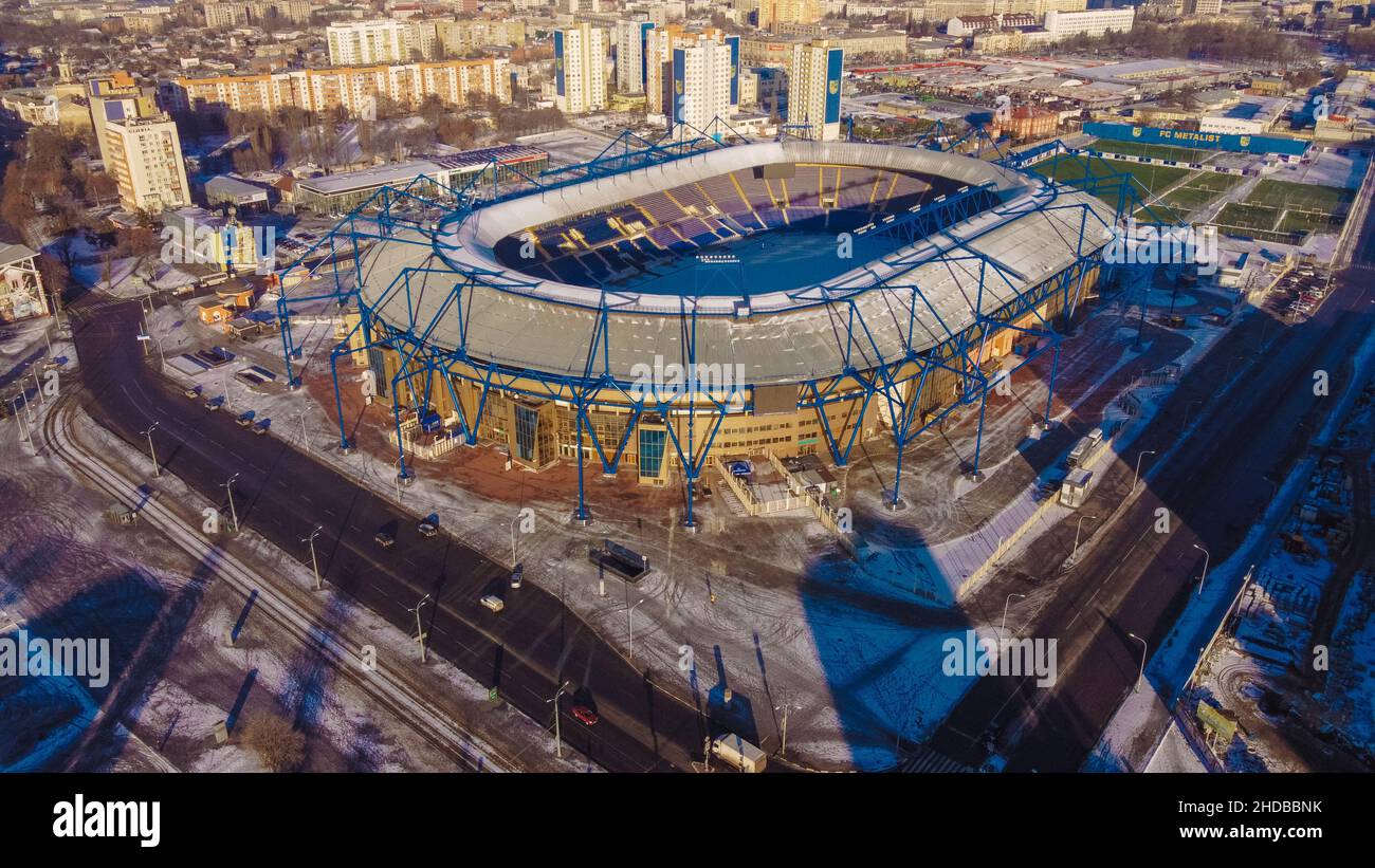 KHARKIV, UKRAINE - DECEMBER 26, 2021: Metalist stadium Stock Photo - Alamy