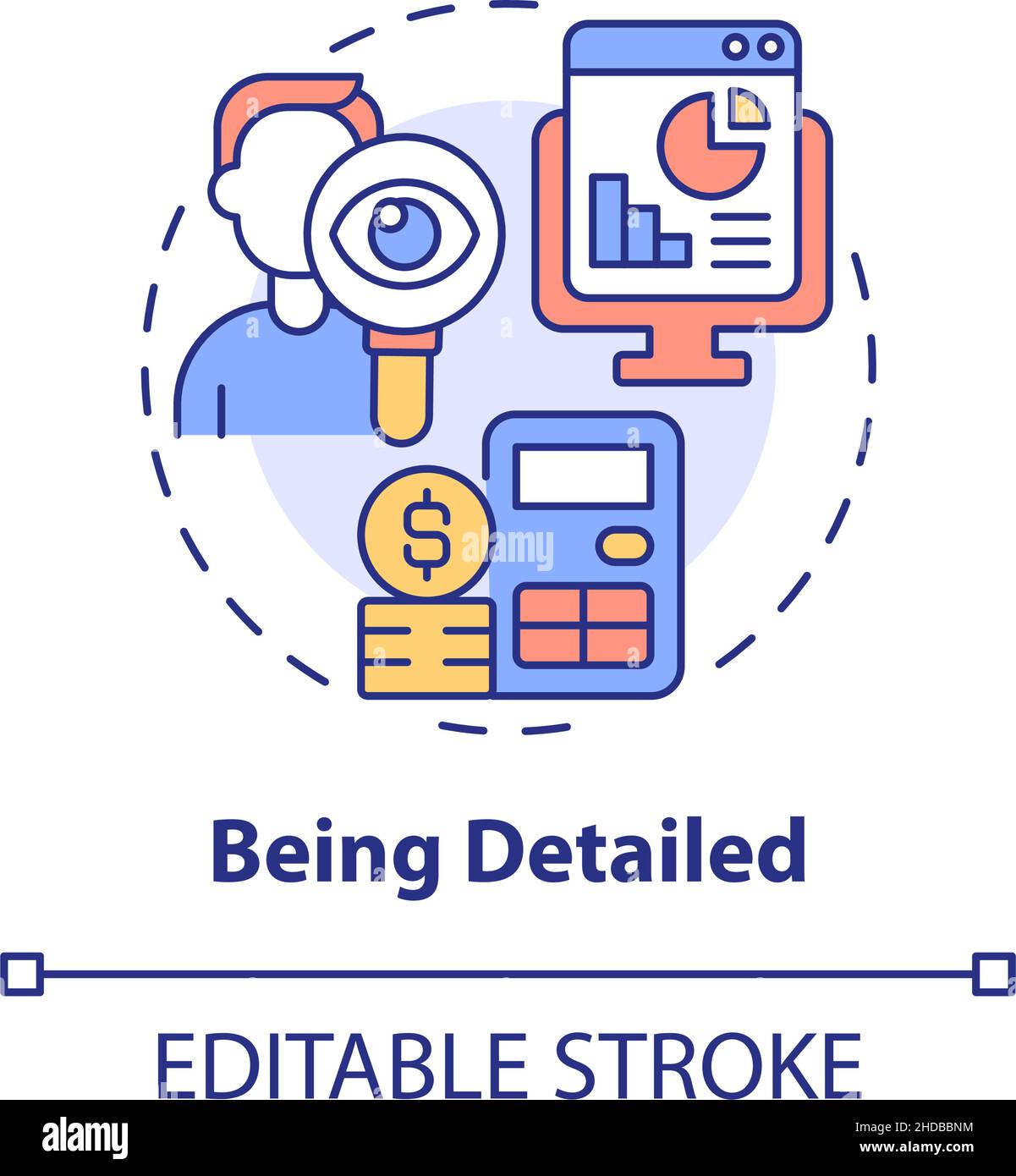 Being detailed concept icon Stock Vector Image & Art - Alamy