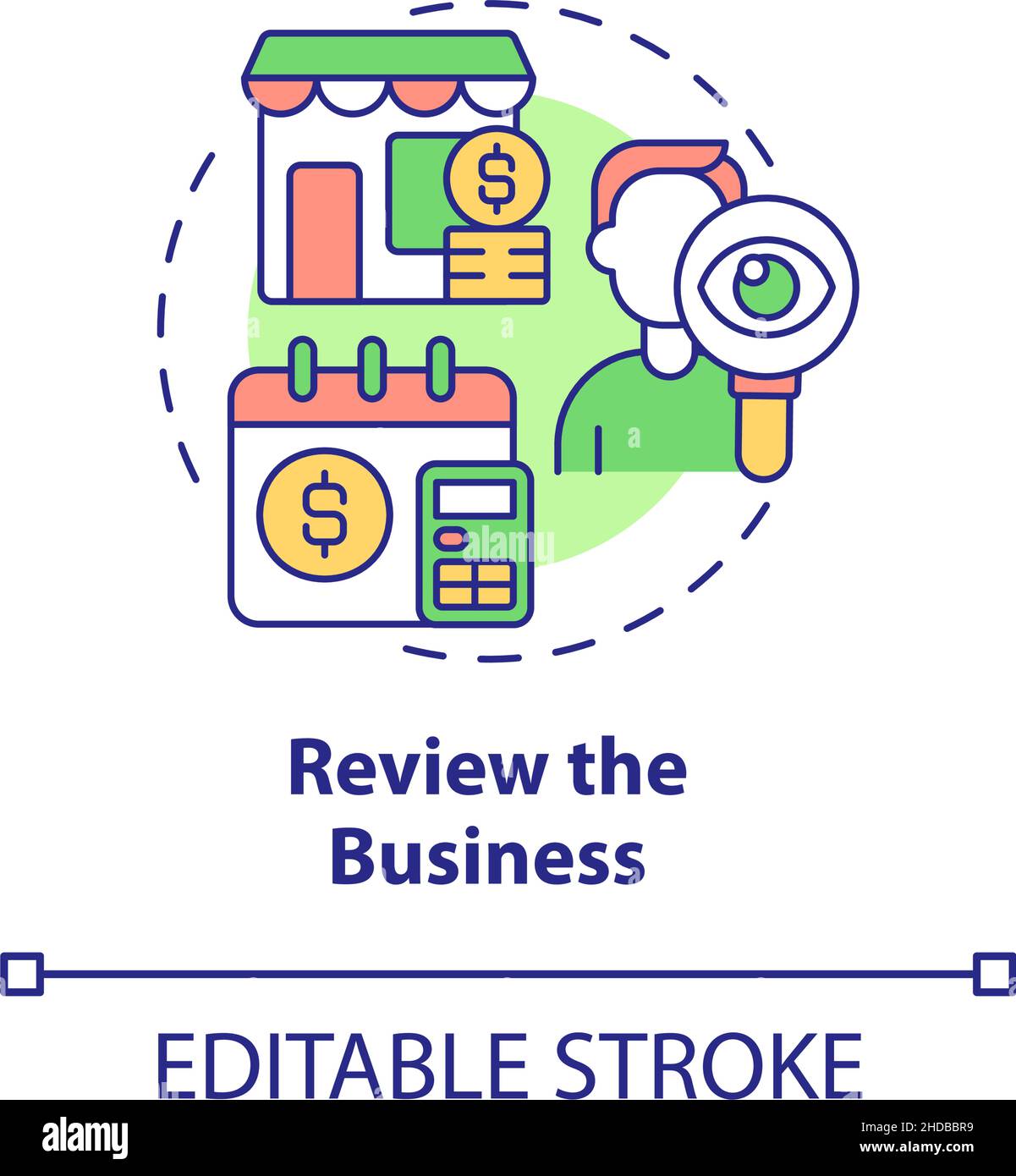 Review business concept icon Stock Vector Image & Art - Alamy