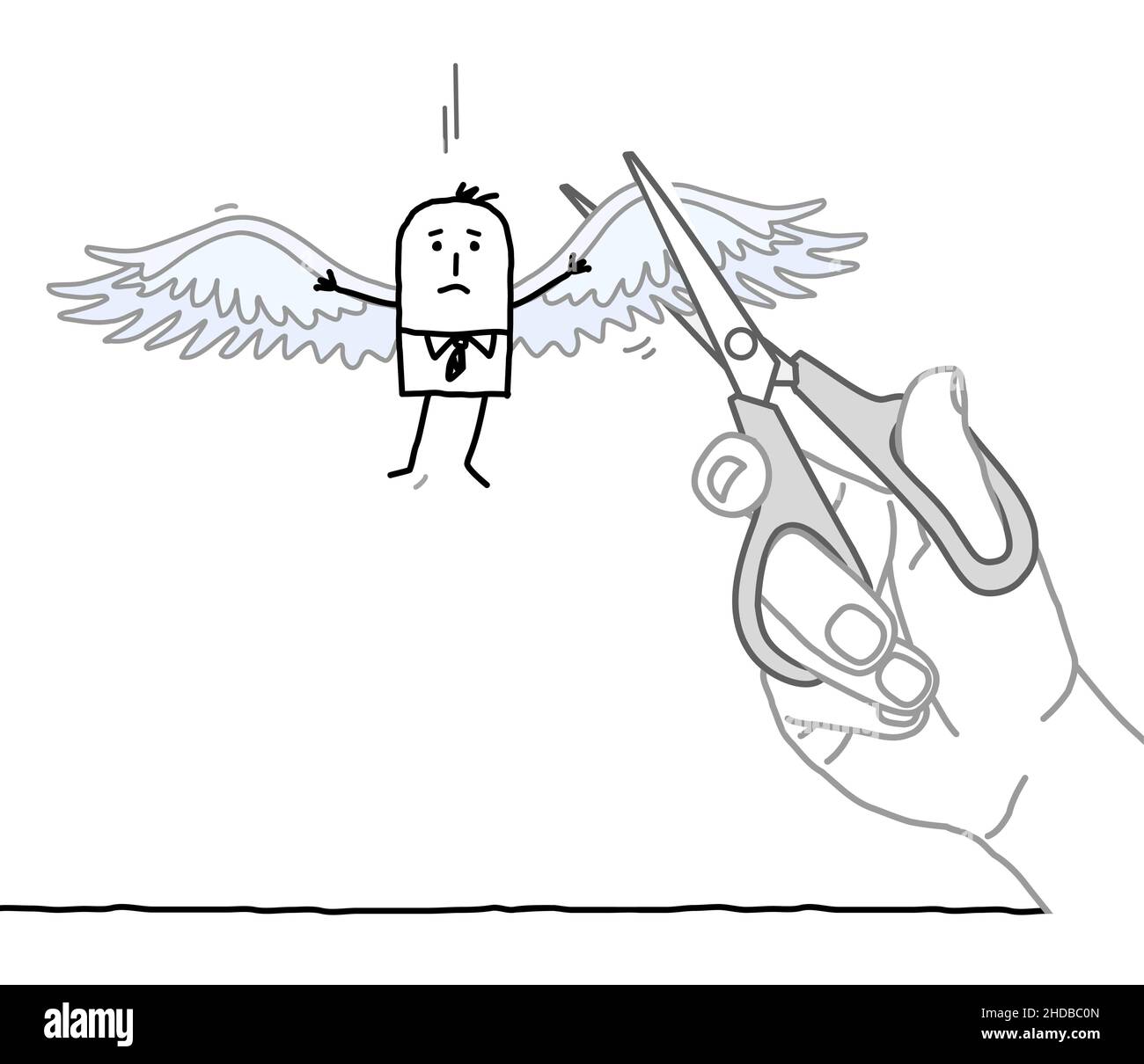 Man falling in air Cut Out Stock Images & Pictures - Alamy