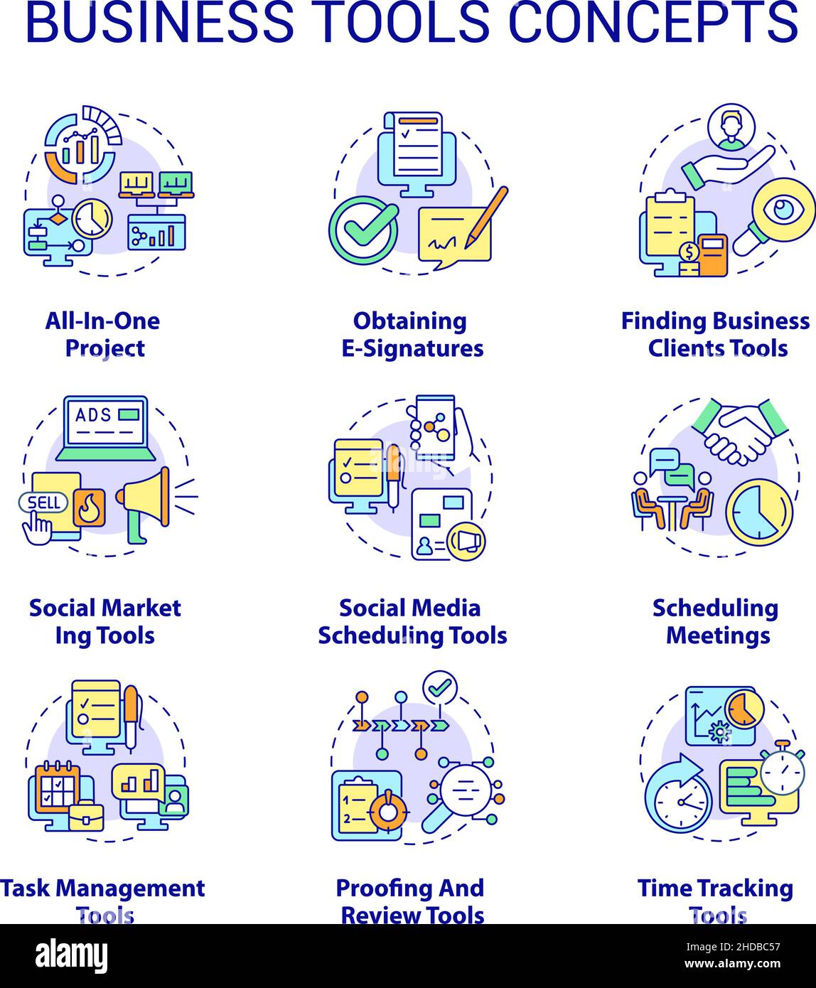 Computer drawing tools icons Stock Vector Images - Alamy
