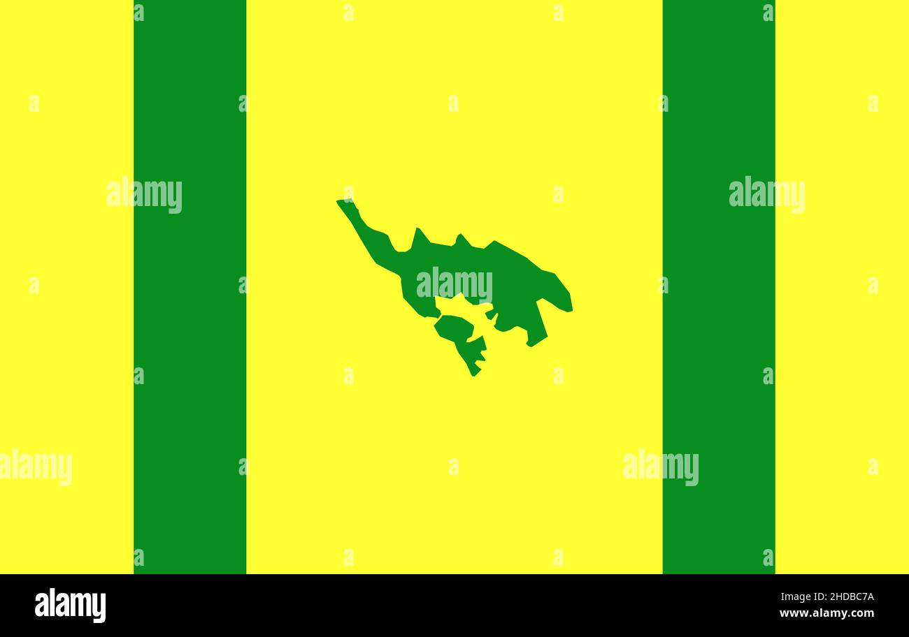 Top view of flag Culebra, Puerto Rico, untied states of America. USA ...