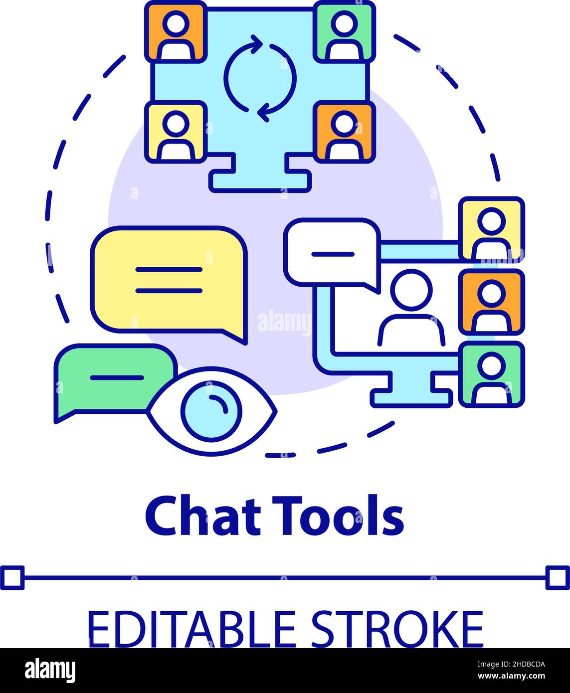 Chat tools Stock Vector Images - Alamy