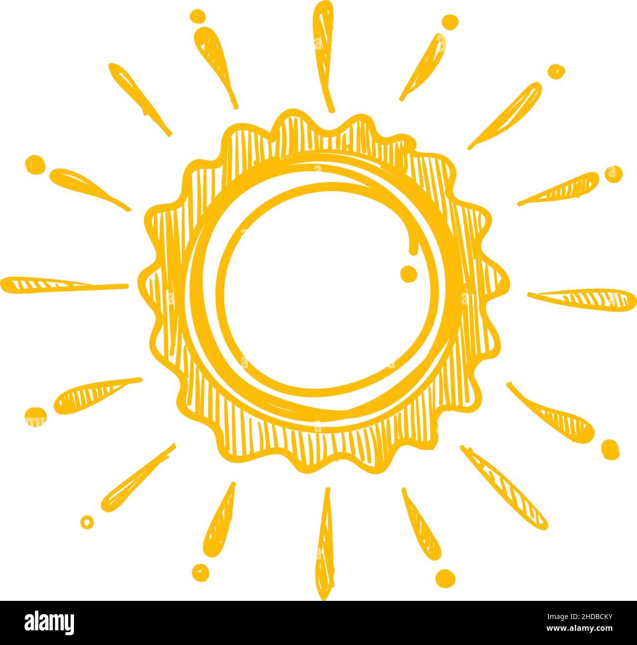 Drawn sun rays hi-res stock photography and images - Alamy