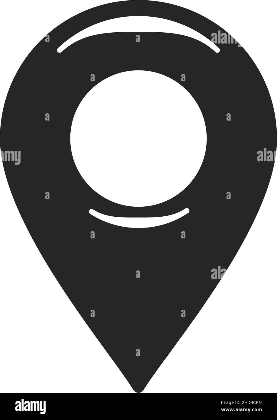 Geo pin icon. Black map tag logo Stock Vector Image & Art - Alamy