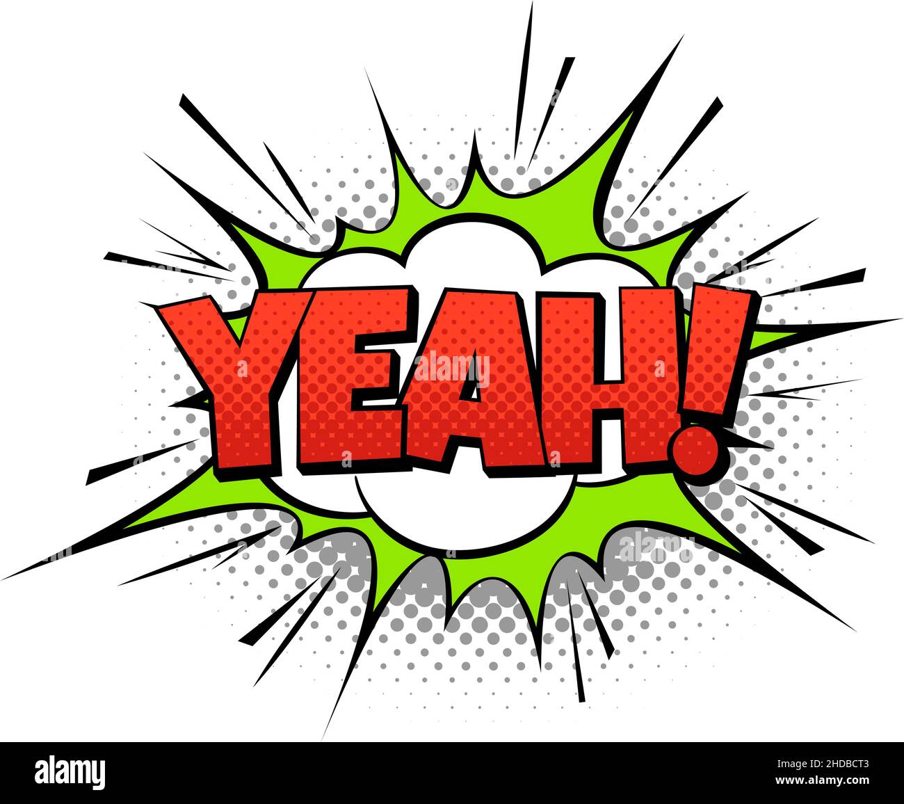 Cartoon yes symbol bubble Cut Out Stock Images & Pictures - Alamy