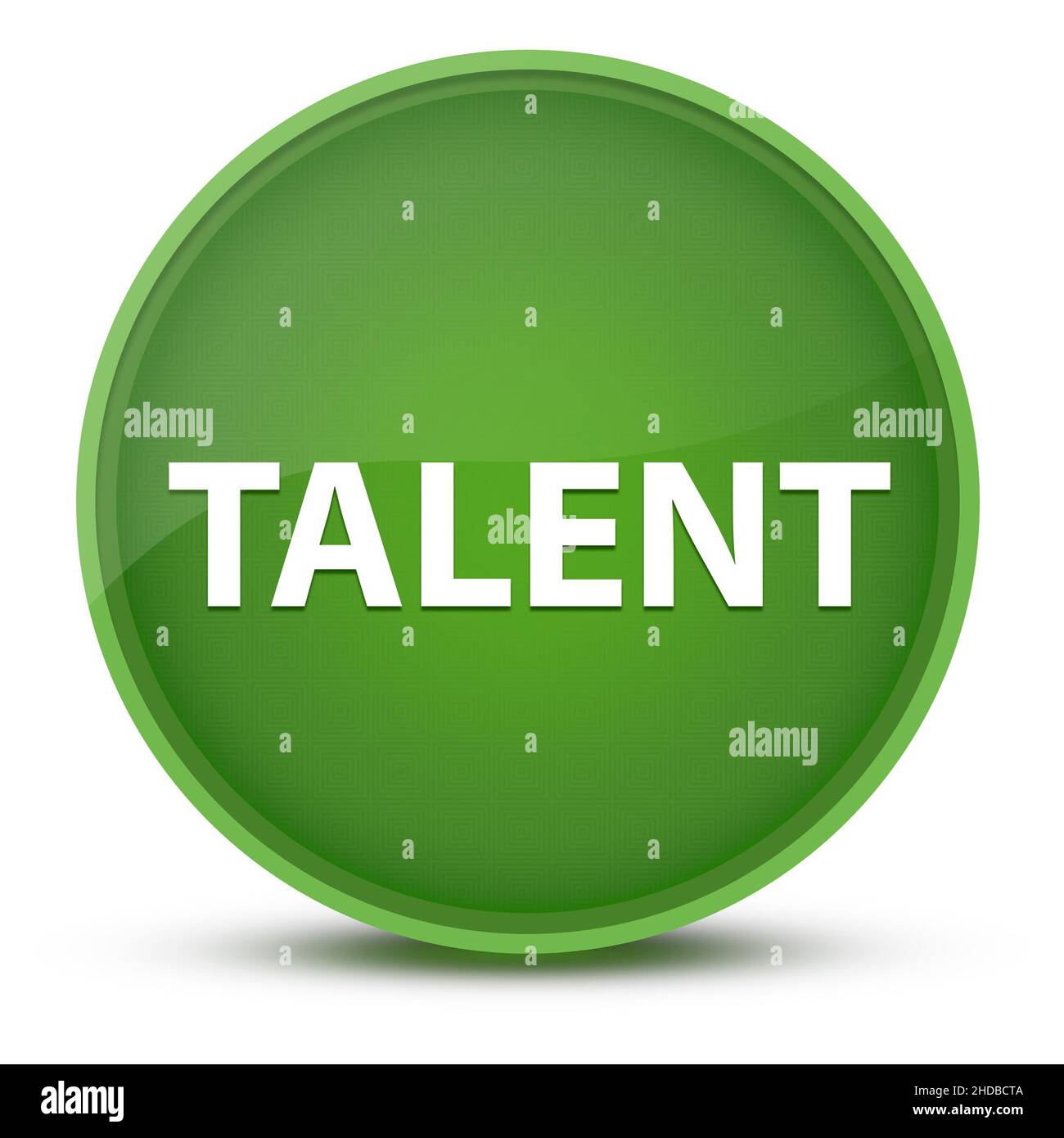 Talent luxurious glossy green round button abstract illustration Stock ...