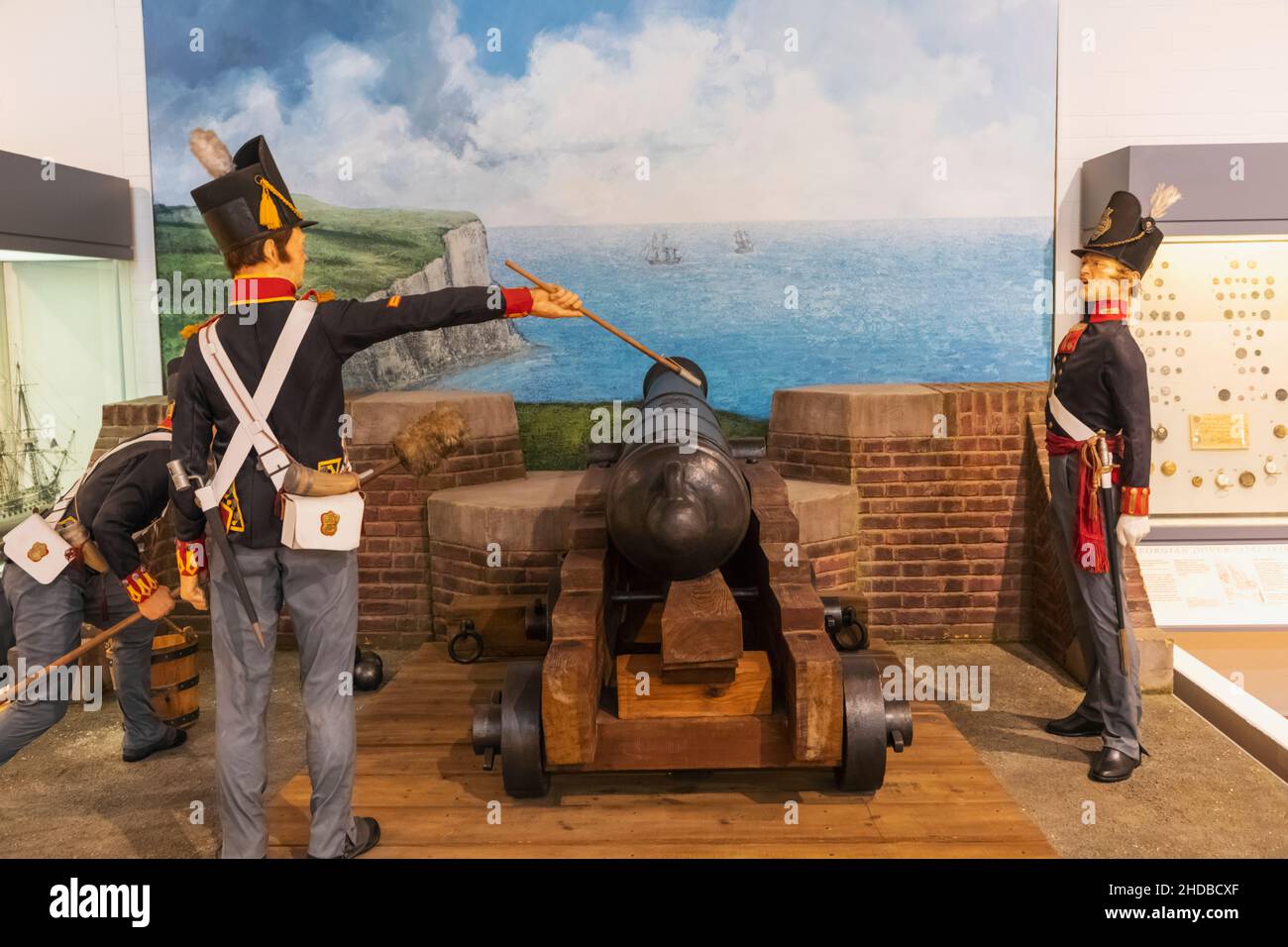 England, Kent, Dover, Dover Museum, Exhibit of the Western Heights ...