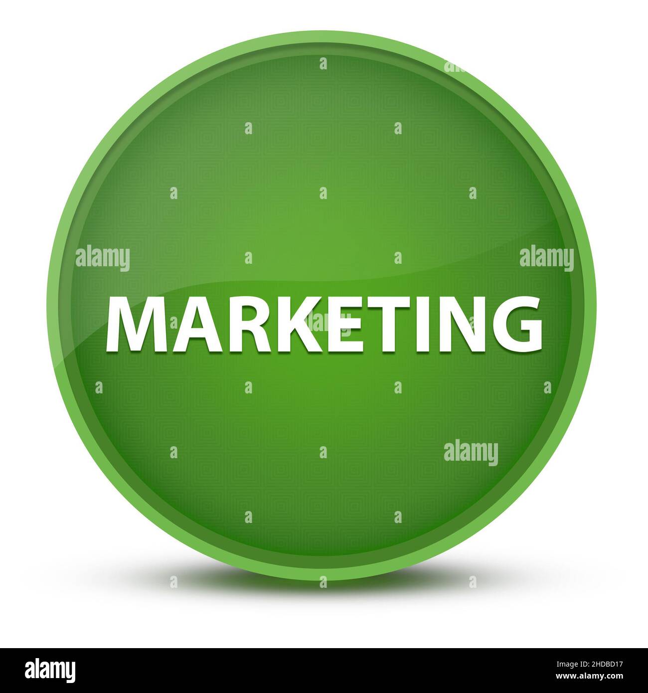 Marketing luxurious glossy green round button abstract illustration ...