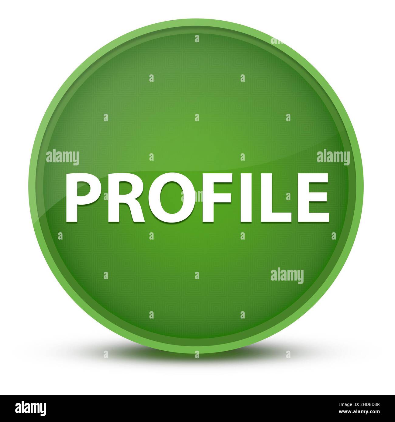 Profile luxurious glossy green round button abstract illustration Stock ...