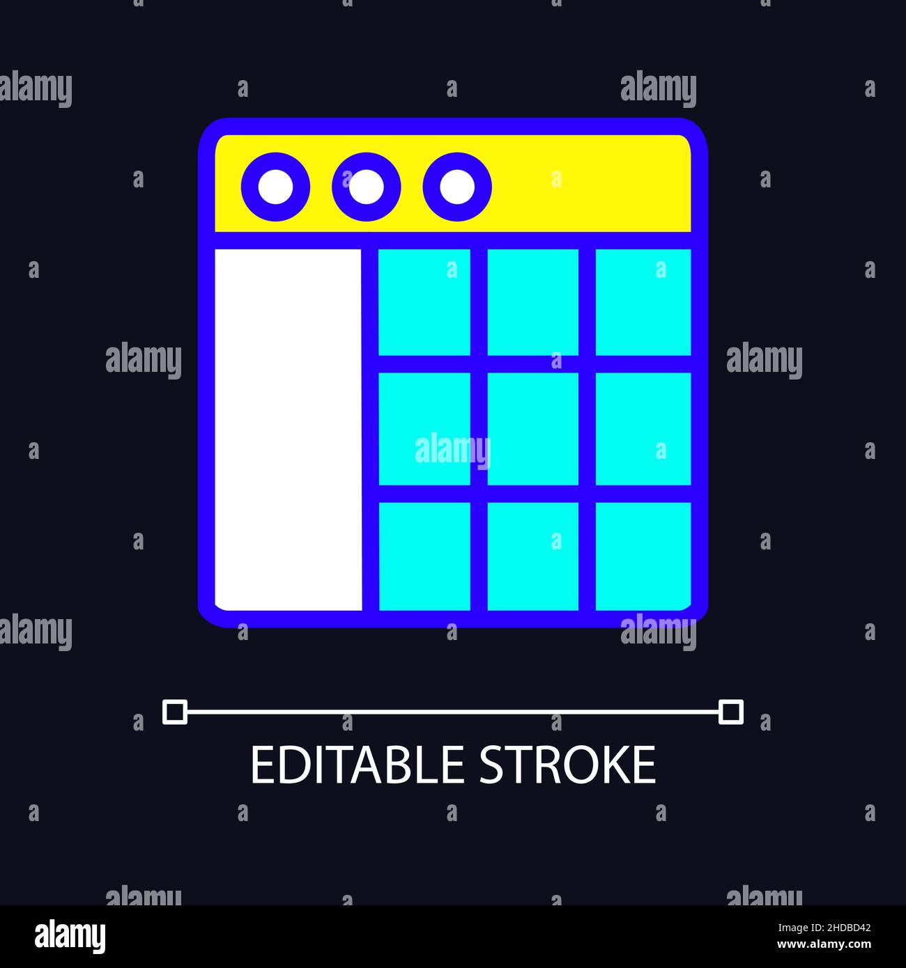 Data Mining Statistics Rgb Color Pixel Perfect Icon For Dark Theme Stock Vector Image And Art Alamy