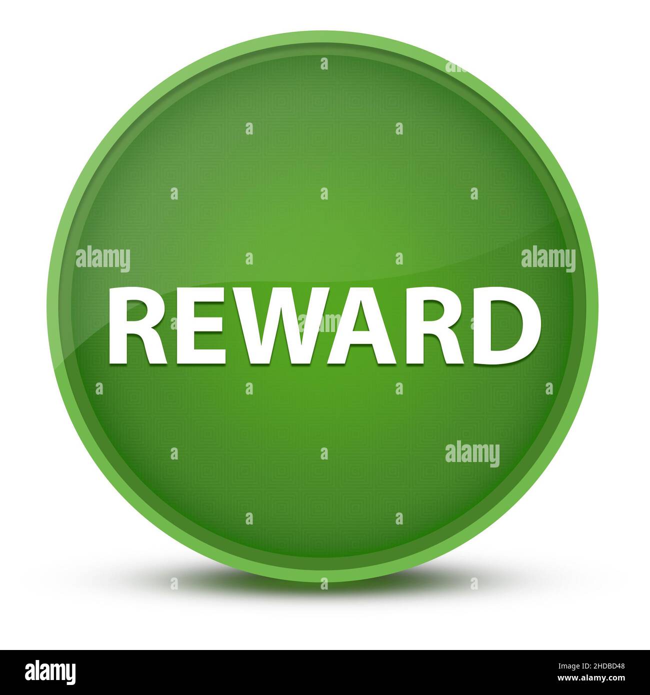 Reward luxurious glossy green round button abstract illustration Stock ...