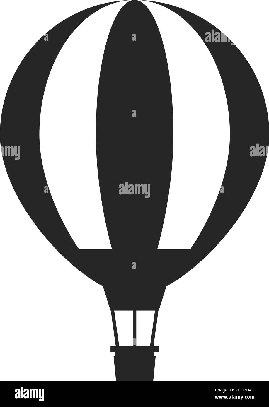 Hot air balloon logo. Romantic travel symbol Stock Vector Image & Art ...