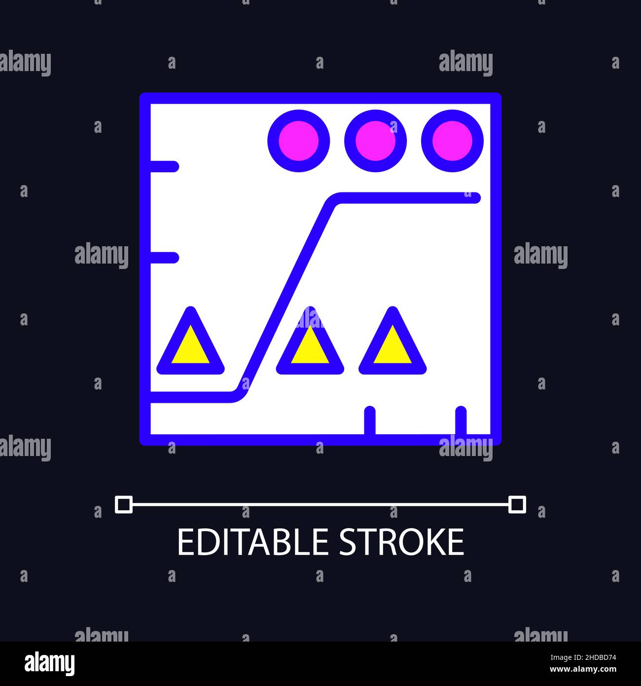Data Mining Analytics Rgb Color Pixel Perfect Icon For Dark Theme Stock Vector Image And Art Alamy