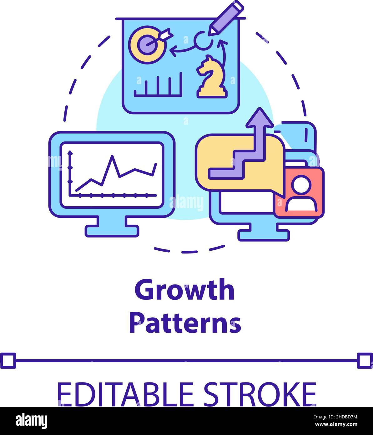 Growth patterns concept icon Stock Vector Image & Art - Alamy