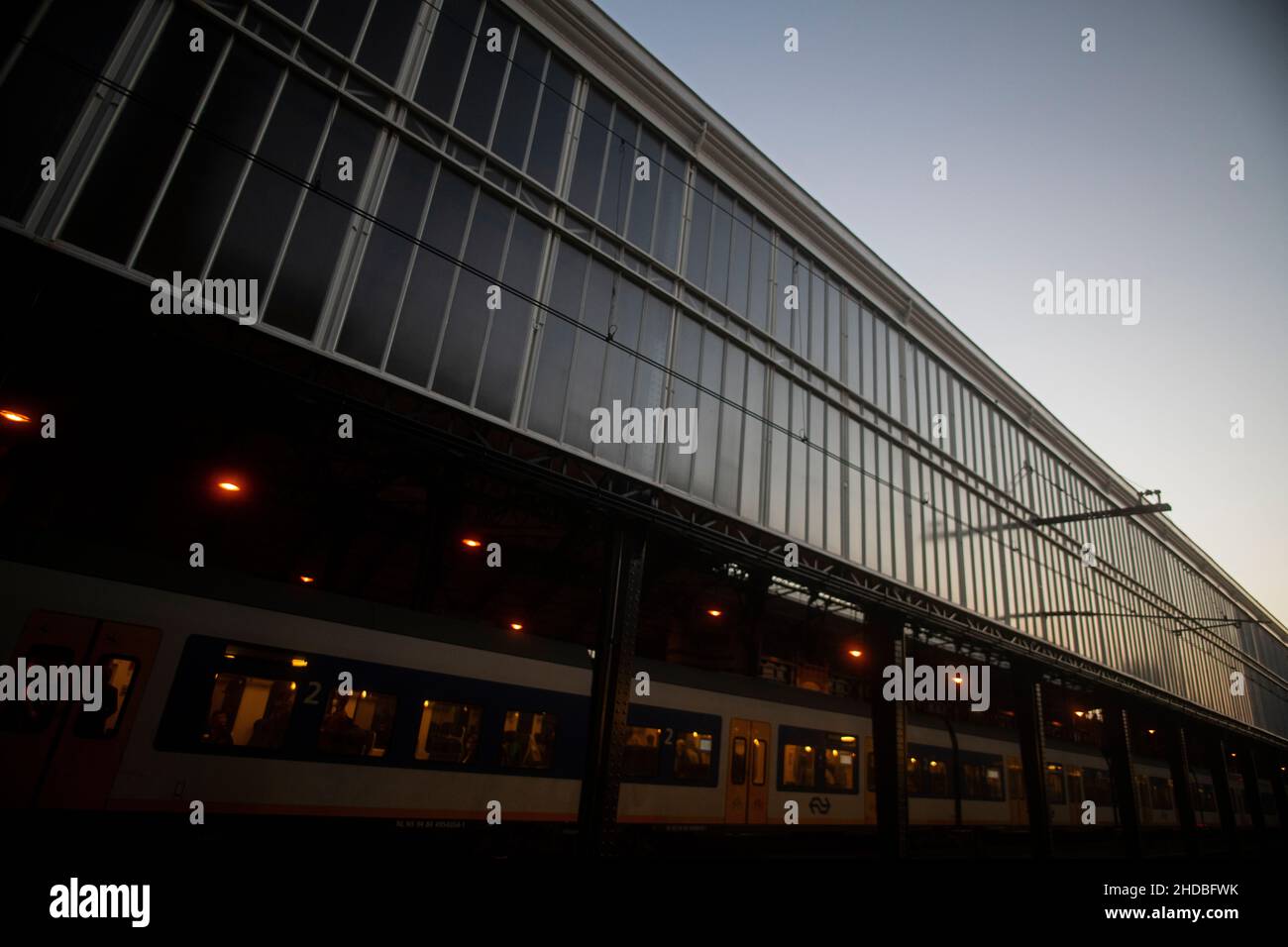 Historic Haarlem train station hall Stock Photo - Alamy