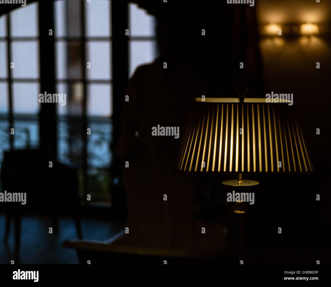 Lamp dark room hi-res stock photography and images - Alamy