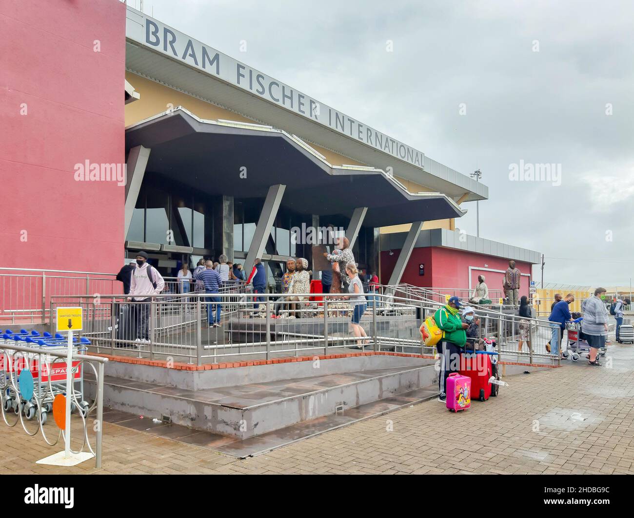 BLOEMFONTEIN, SOUTH AFRICA - DEC 27, 2021: Terminal building of the ...