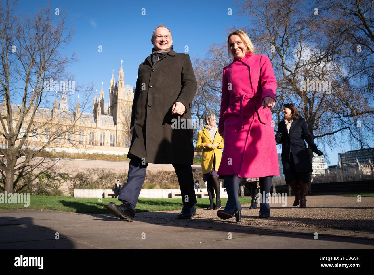 Liberal Democrats' leader Ed Davey welcomes newly elected MP Helen ...