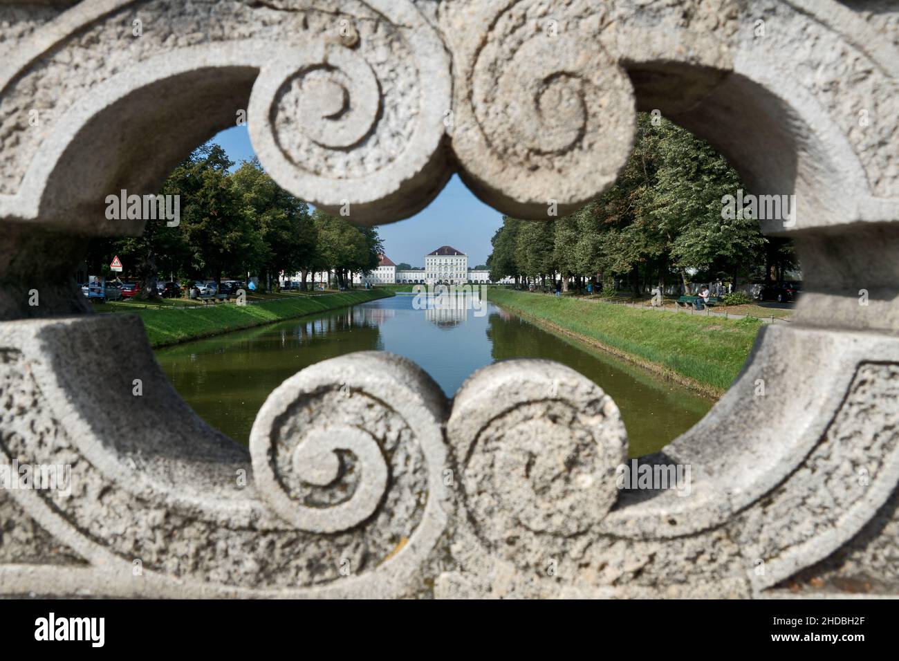 The Nymphenburg Palace, seen through baroque decoration is a Baroque ...