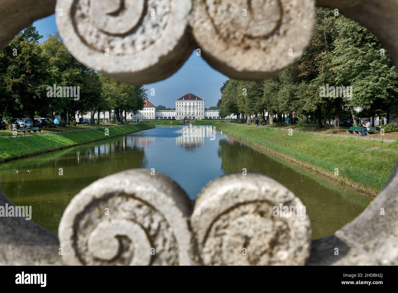 The Nymphenburg Palace, seen through baroque decoration is a Baroque ...