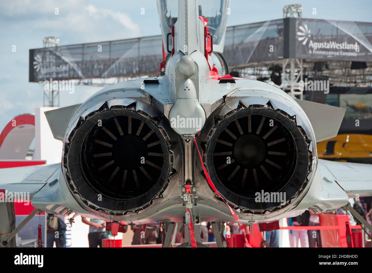 Eurofighter Typhoon fighter engine view Stock Photo - Alamy