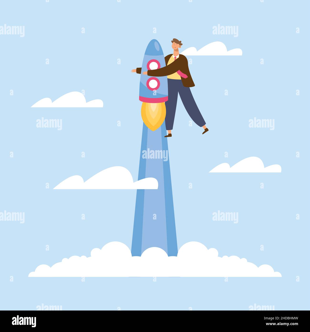 man in rocket launcher scene Stock Vector Image & Art - Alamy