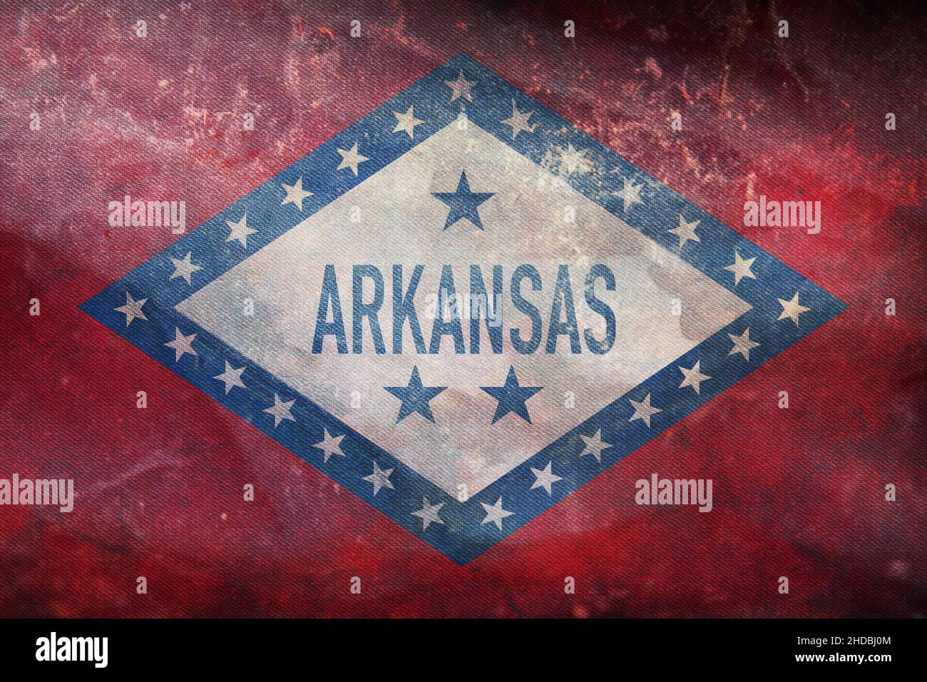 Top view of Arkansas 1913 1923 , USA flag, no flagpole. Plane design ...