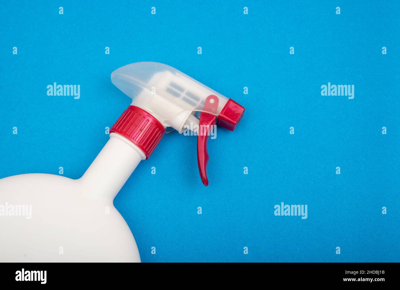 Closeup of Spray bottle nozzle - cleaning theme banner Stock Photo - Alamy