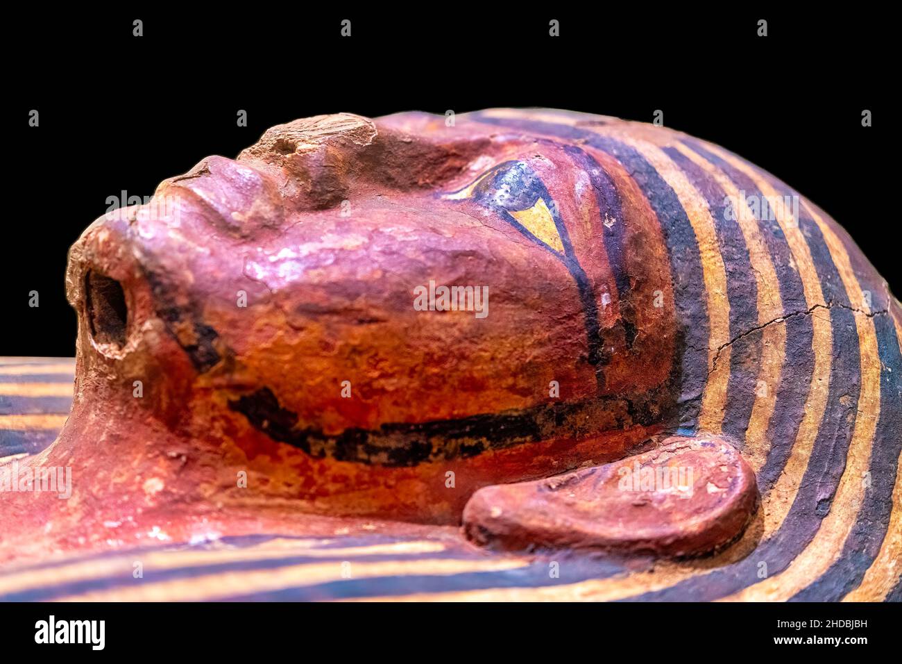 Mummy-case of Djedmaatesankh. Antique objects of the Egyptian culture ...