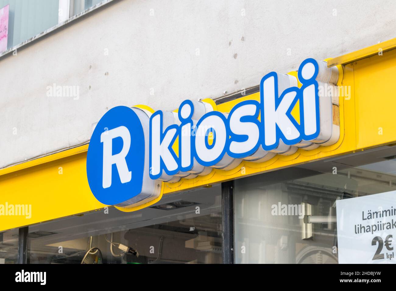 Turku, Finland - August 6, 2021: Logo of R-kioski. R-kioski is a chain ...