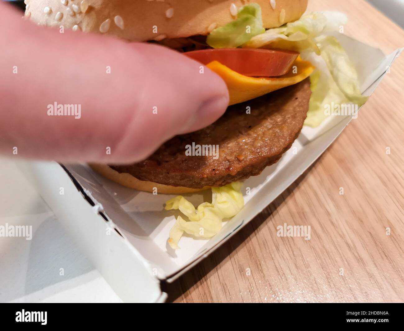 Torquay, UK. 05th Jan, 2022. McDonald's launches the McPlant fully ...