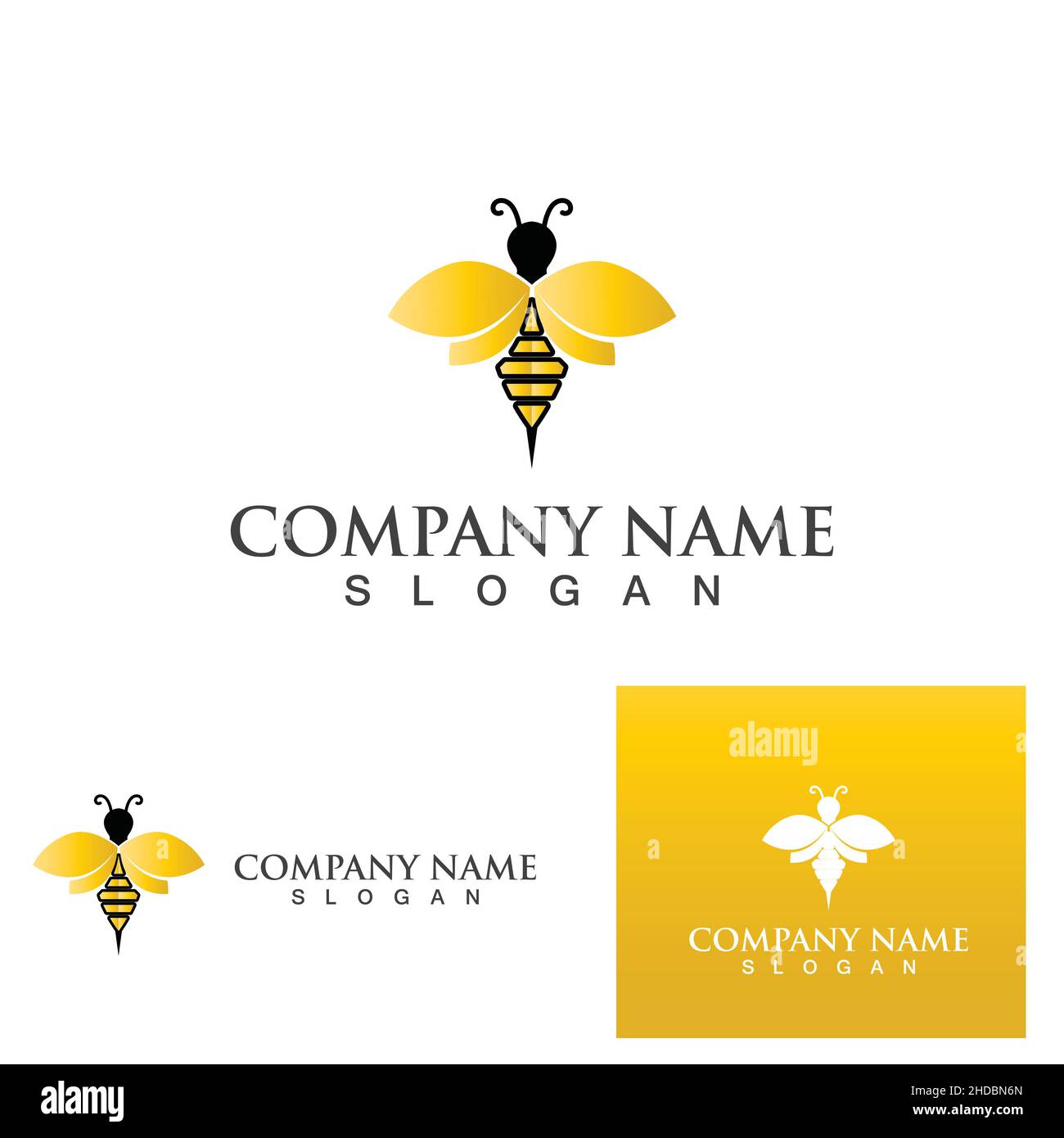 Honeycomb bee logo and symbol Stock Vector Image & Art - Alamy