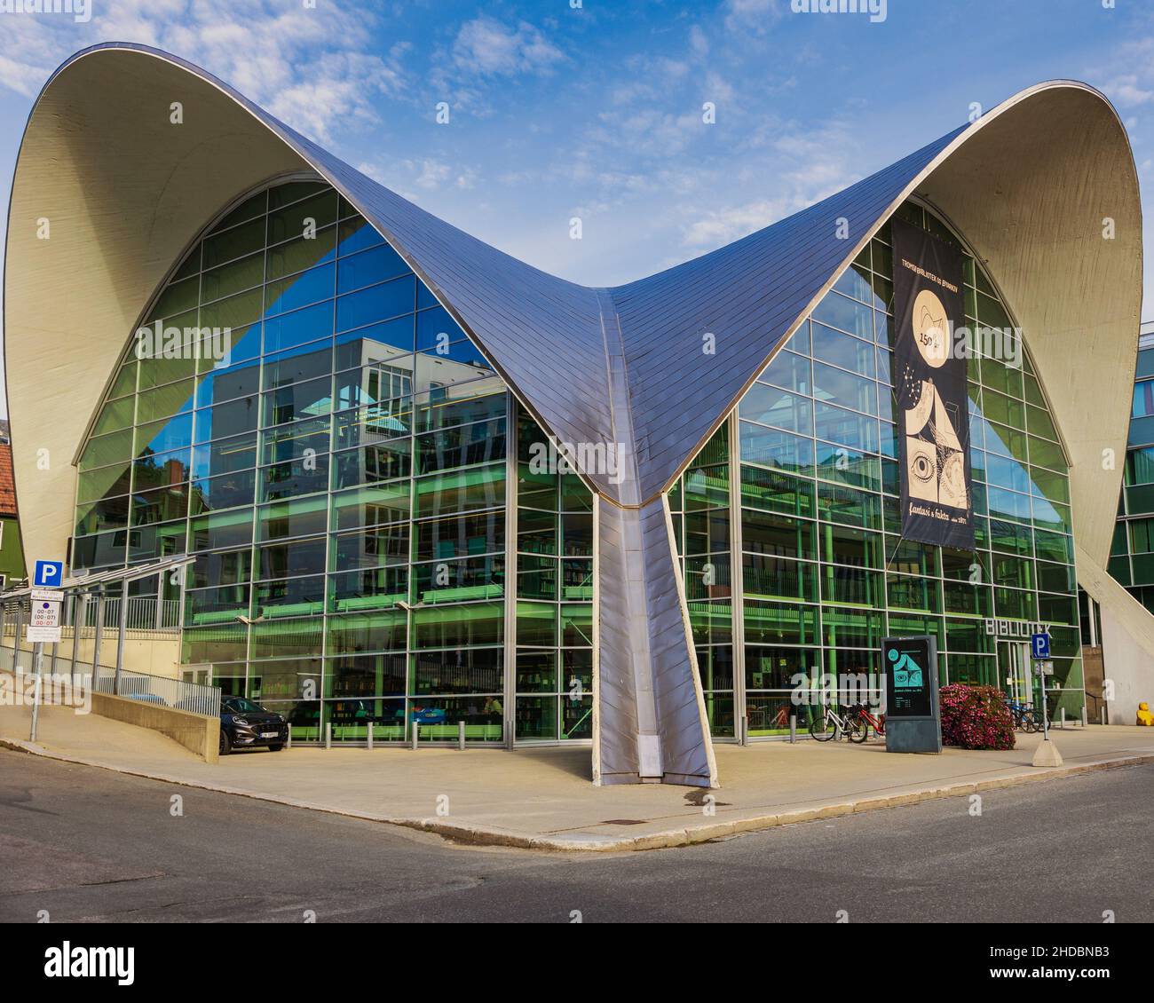 Building of the Tromso library in Norway Stock Photo - Alamy