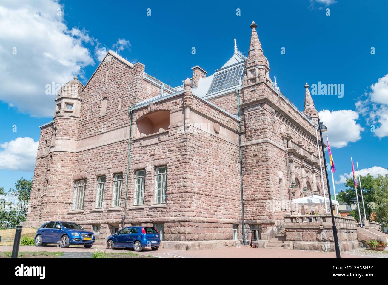 Turku, Finland - August 6, 2021: The historic building of the Turku Art ...