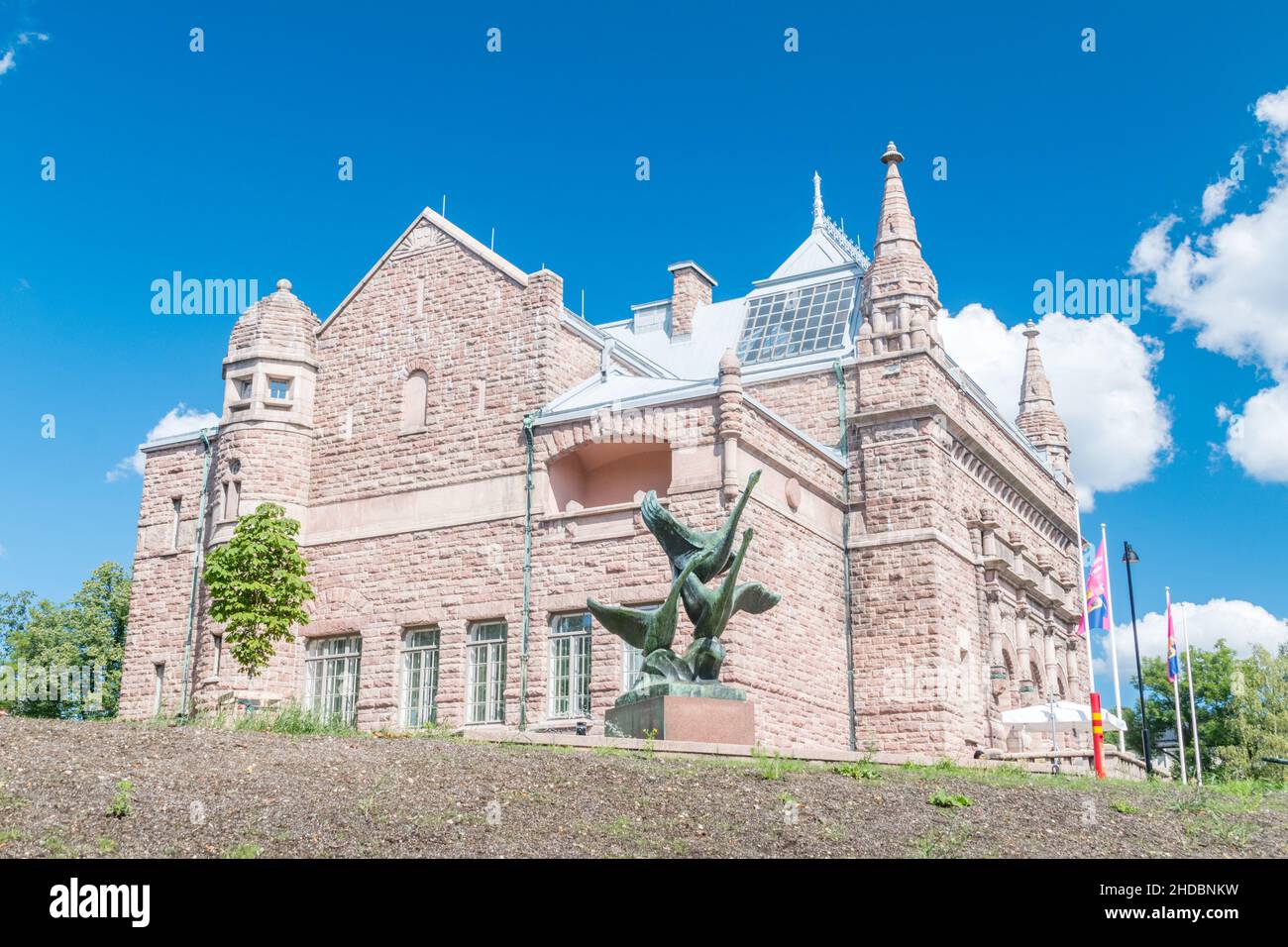 Turku, Finland - August 6, 2021: The historic building of the Turku Art ...