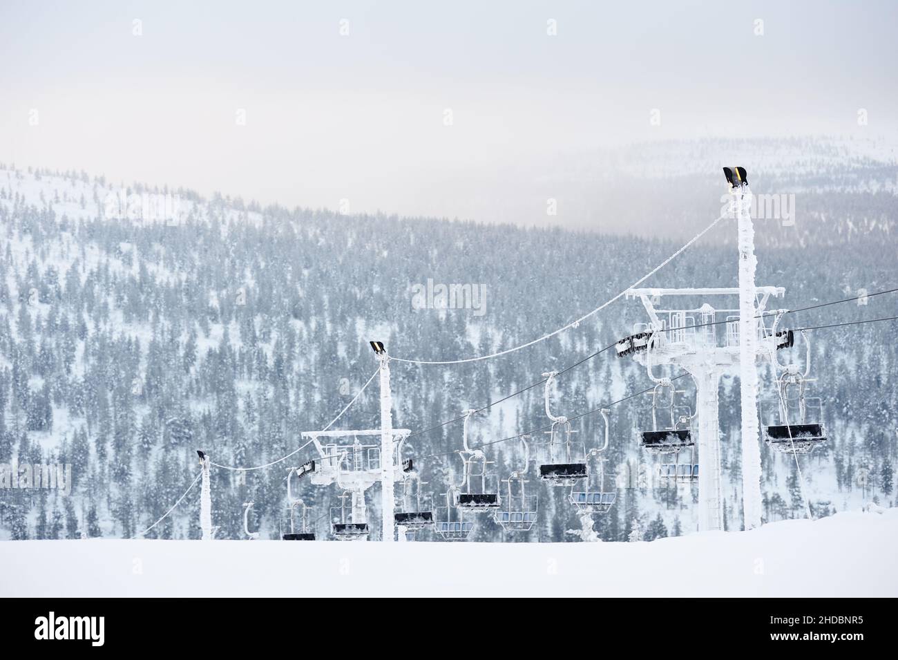 Lapland ski resort hi-res stock photography and images - Alamy