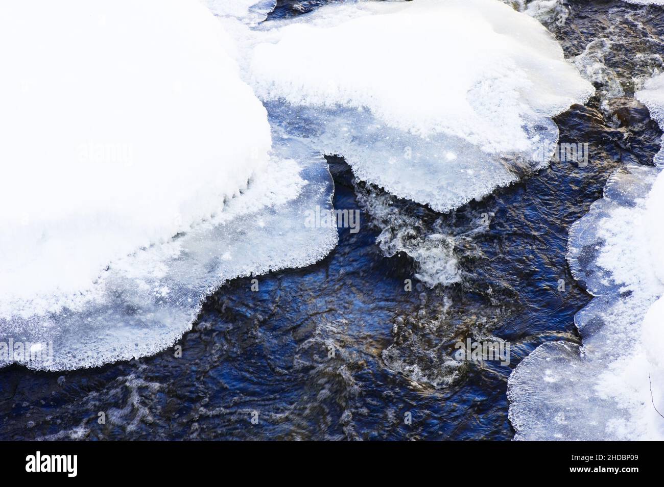 River water freezing on a very cold winter day Stock Photo - Alamy