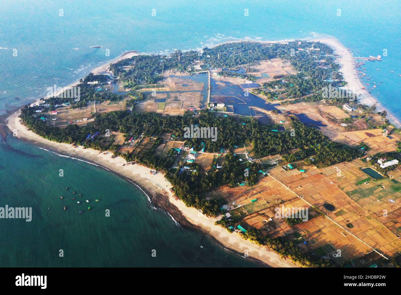 Cox's Bazar, Bangladesh - December 31, 2021: The Bird's-eye view of ...