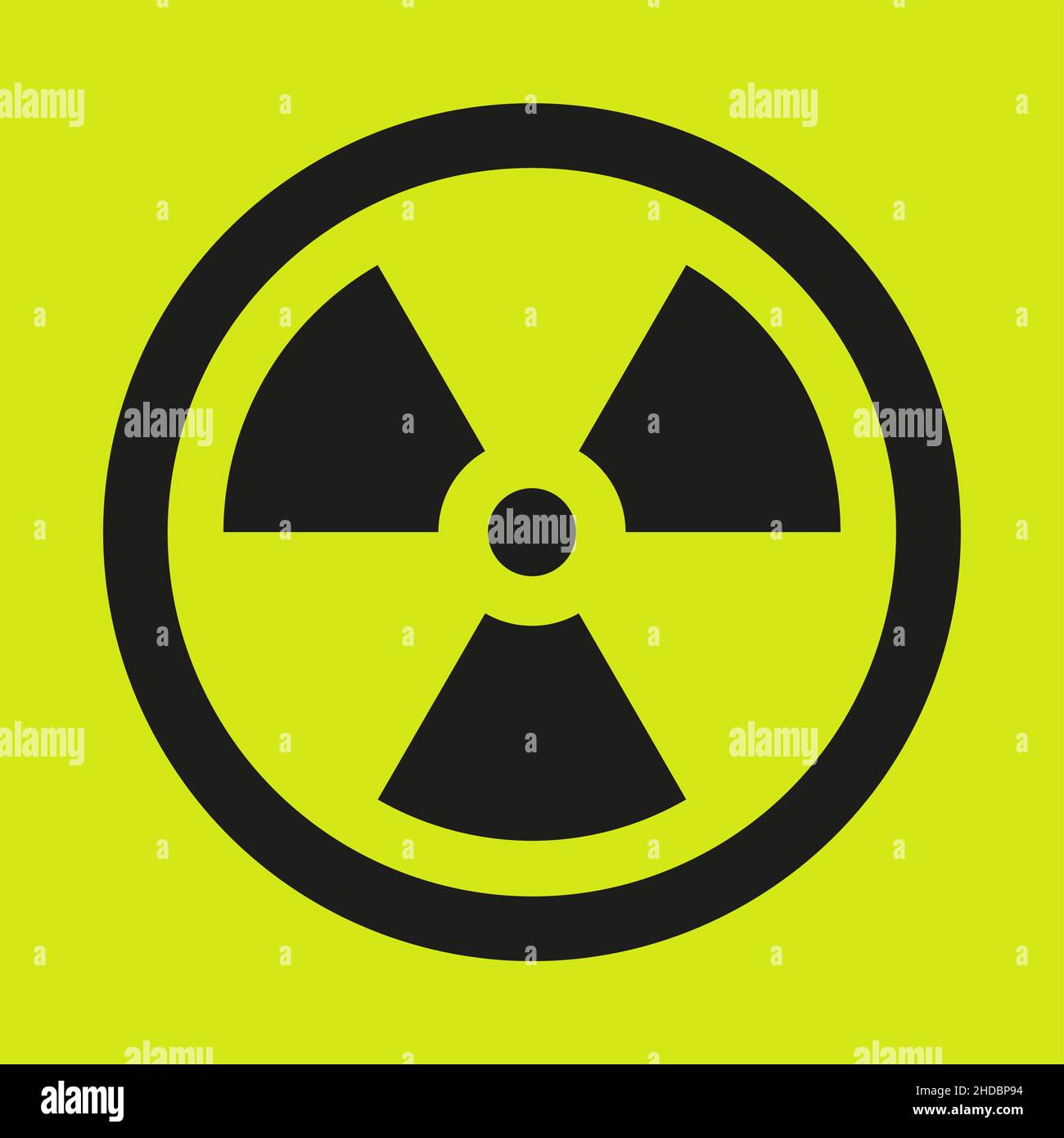 Vector icon of radiation on yellow background Stock Vector Image & Art ...