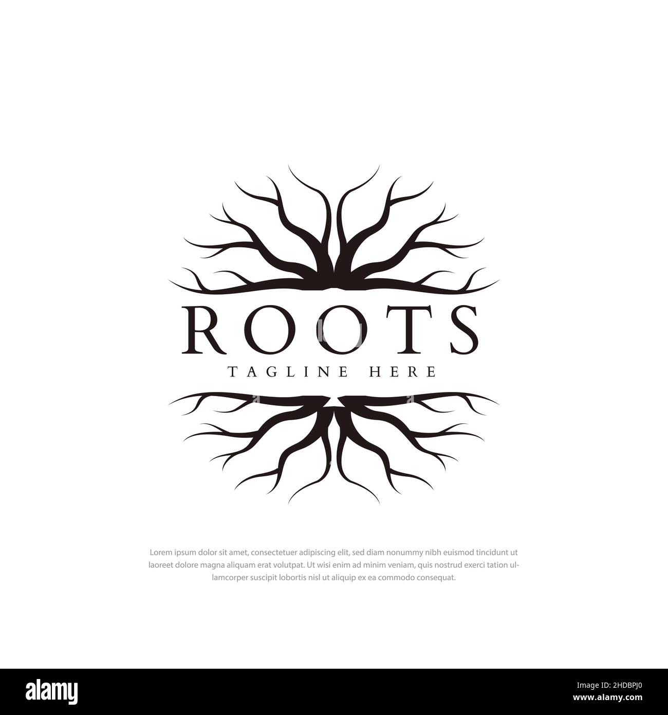 Black geometric root design logo design template symbol ,icon abstract ...