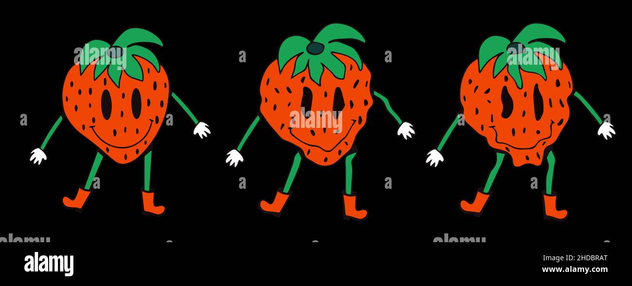 Distorted fruit Stock Vector Images - Alamy