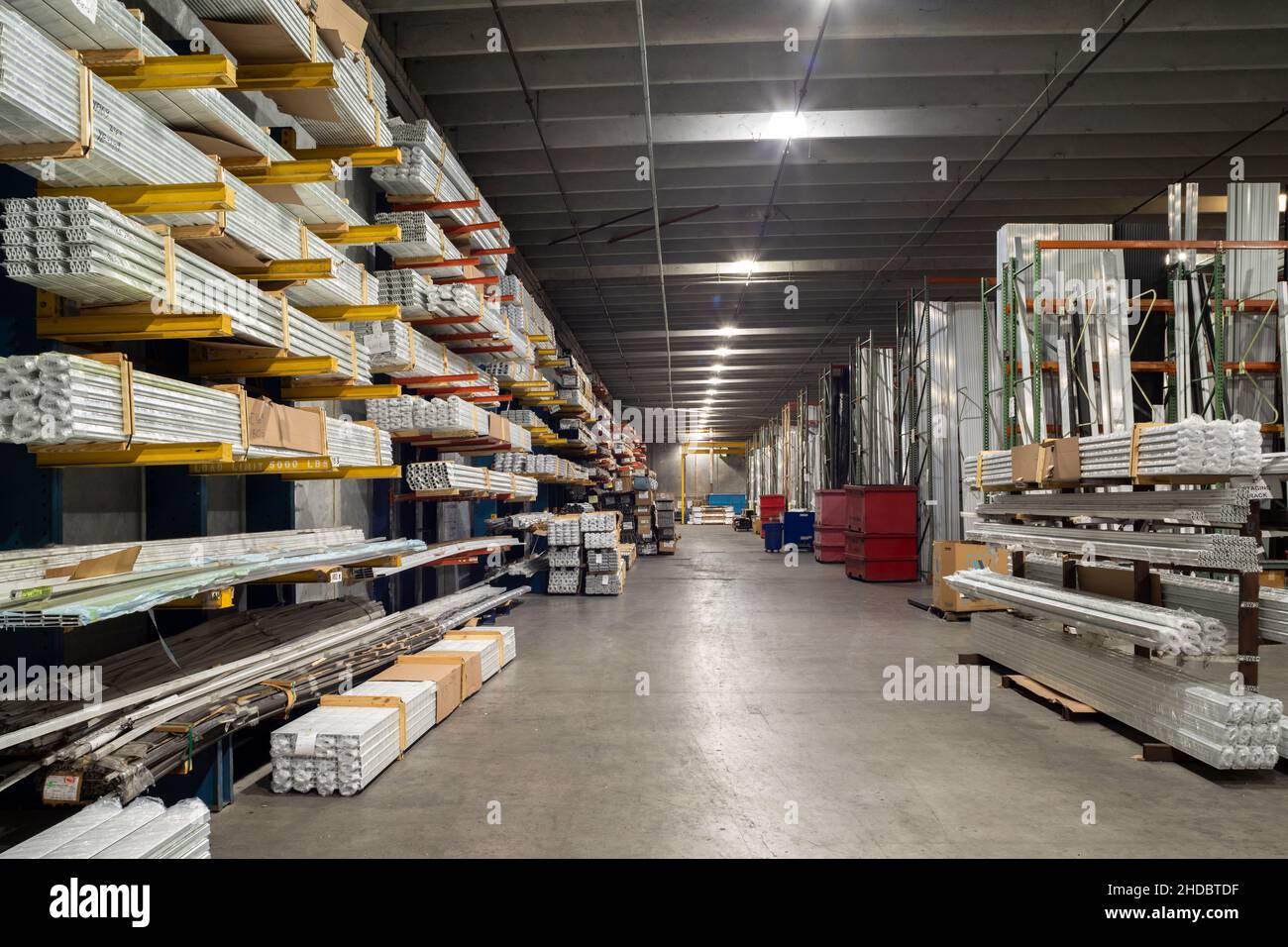 Windows and door factory warehouse Stock Photo - Alamy